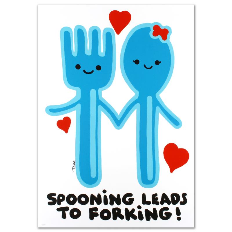 "Spooning Leads to Forking" Pop Art - Todd Goldman Gallery - 167845 ...