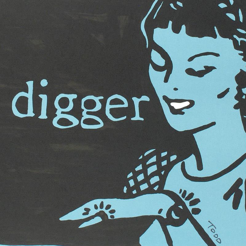 "Gold Digger" Pop Art - Todd Goldman Gallery - 167869 | Qart.com