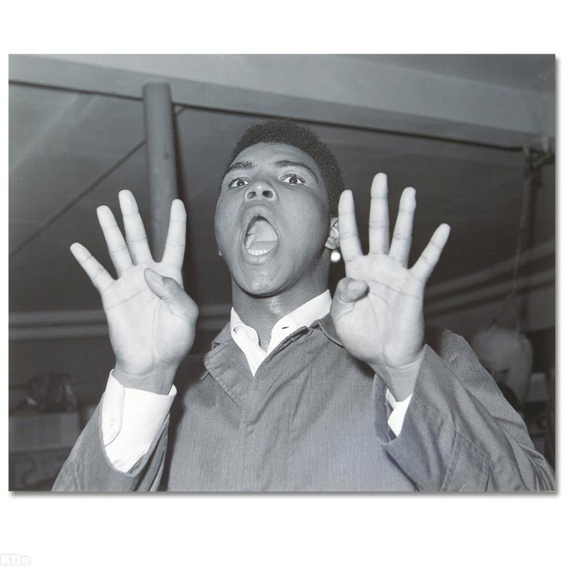"Muhammad Ali Hands Up Yelling" - Muhammad Ali Gallery - 170697 | Qart.com