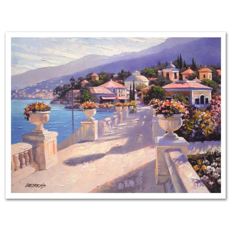 "Bellagio Promenade II" Impressionism - Howard Behrens Gallery - 188488 ...