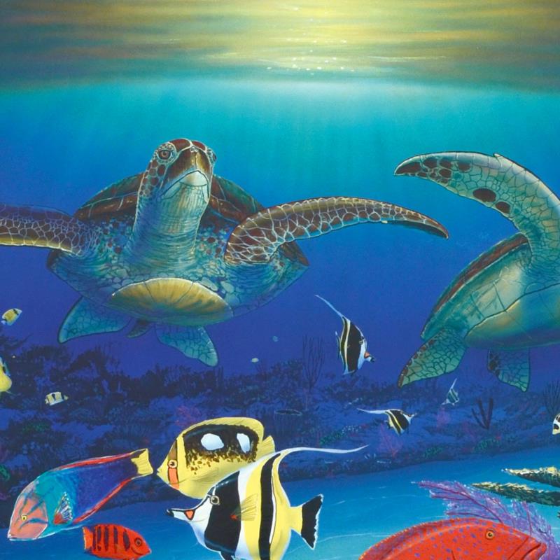 "Sea Turtle Reef" Realism - Wyland Gallery - 190515 | Qart.com
