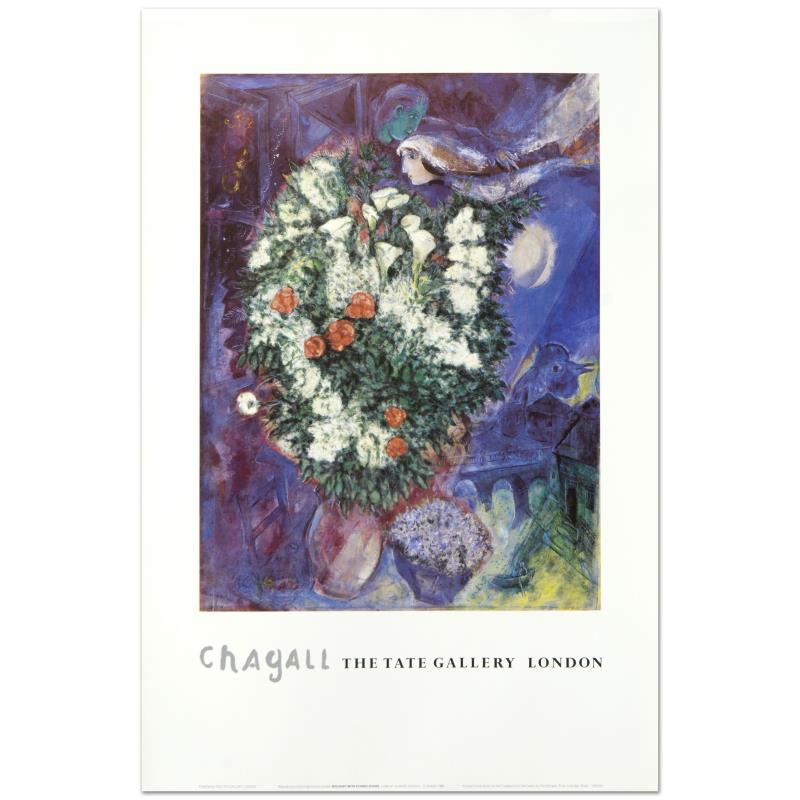Bouquet with Flying Lover by Marc Chagall For Auction - 217929 | Qart.com