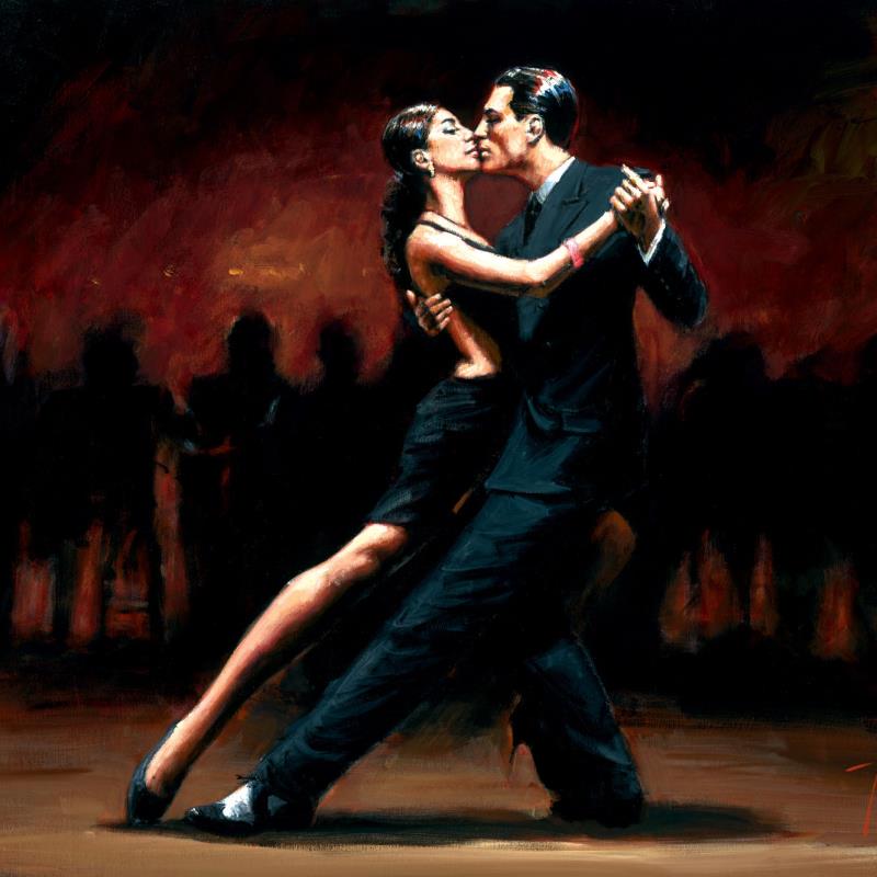 "Tango in Paris in Black Suit" Realism - Fabian Perez Gallery - 223243 ...