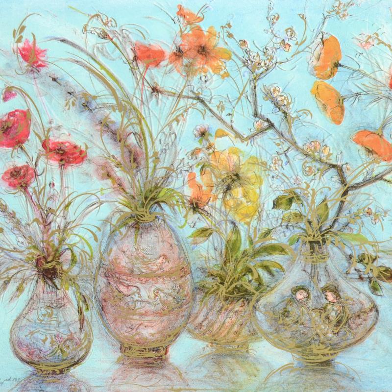 "Freedom Flowers" - Edna Hibel Gallery - 228202 | Qart.com