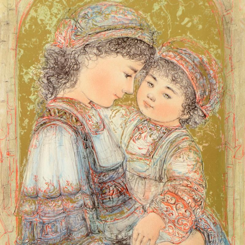 "Mother and Child of Thera" - Edna Hibel Gallery - 228206 | Qart.com