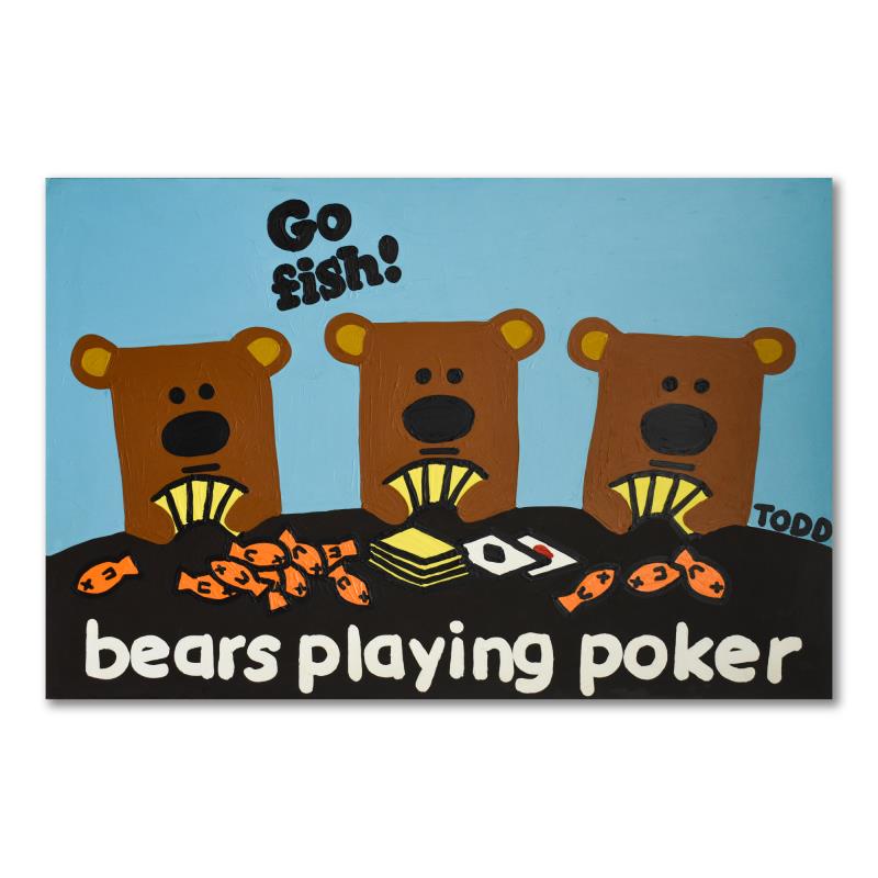 "Bears Playing Poker" - Todd Goldman Gallery - 238066 | Qart.com