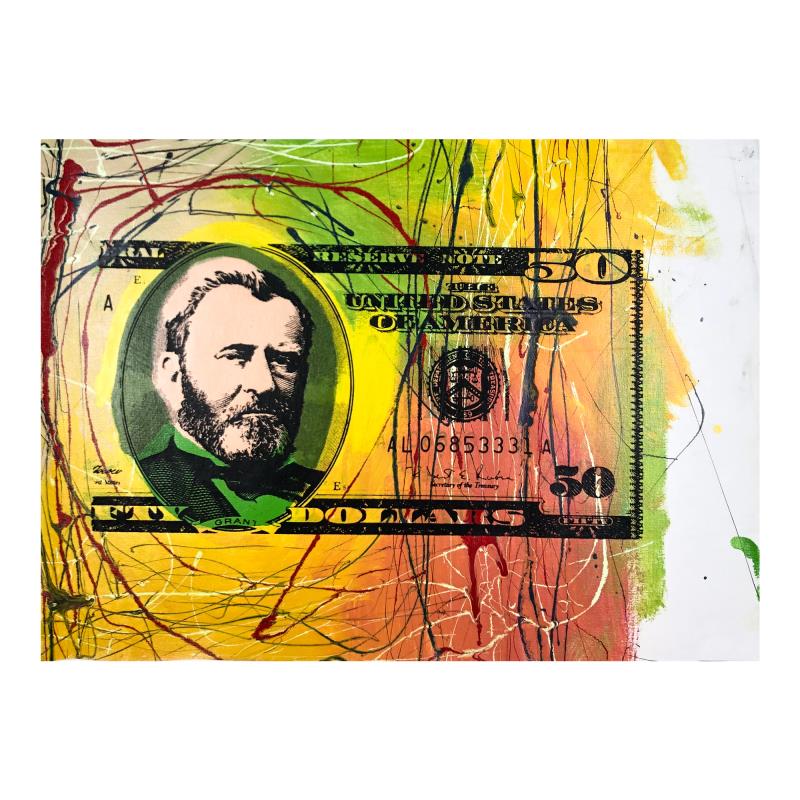 50 Dollar Bill Drawing