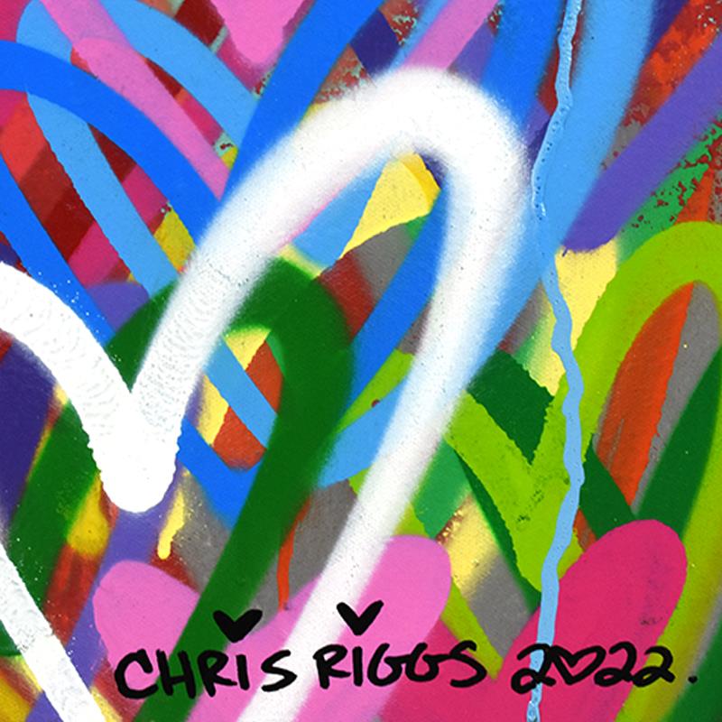 Chris Riggs "Love" Original Painting on Canvas, Hand Signed with LOA | eBay