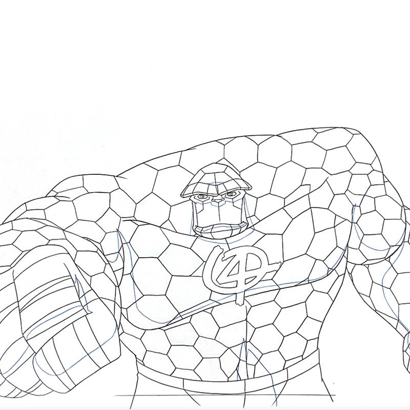 The Thing Fantastic Four Drawing
