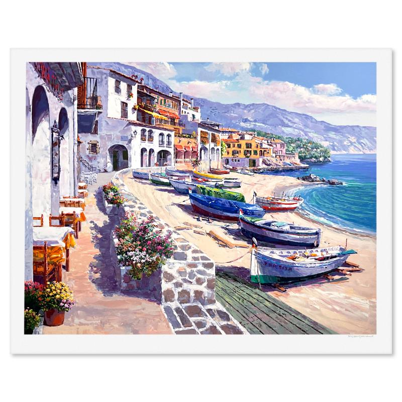 Boats of Calella by S. Sam Park For Auction - 265592 | Qart.com