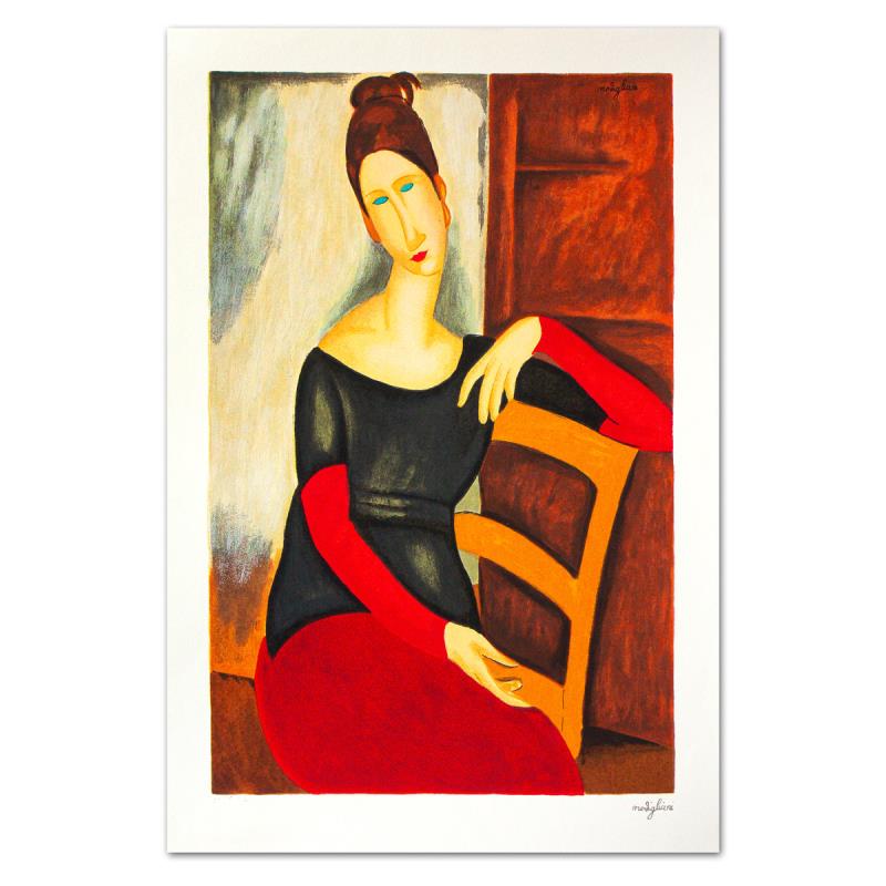Jeanne Hebuterne by Amedeo Modigliani For Auction - 266422 | Qart.com