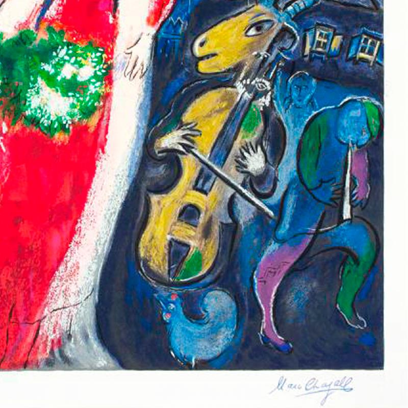 Marc Chagall Violinista Musician With Violin (1919) By Marc Chagall