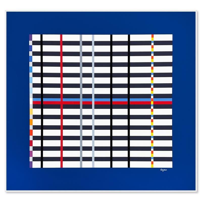 Hommage Du Mondrian Dark Blue By Yaacov Agam For Auction 266630
