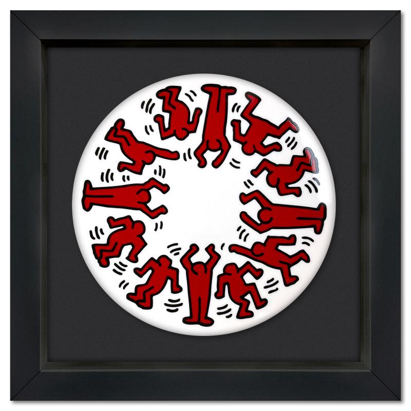 Red on White by Keith Haring For Auction - 266950 | Qart.com