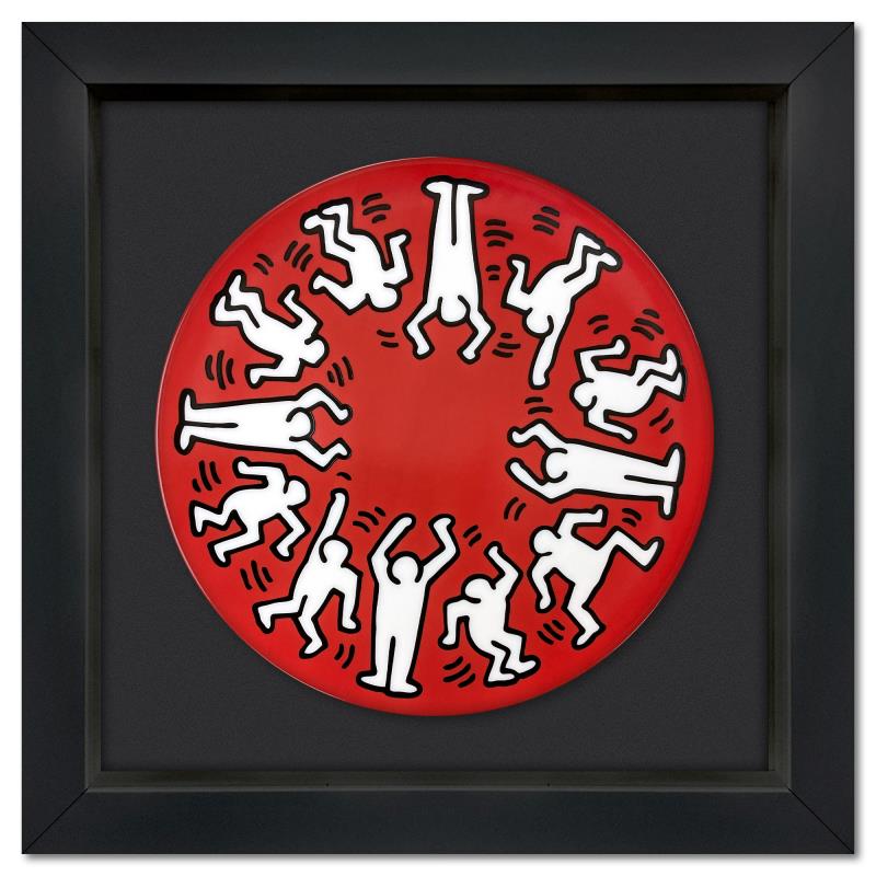 White on Red by Keith Haring For Auction - 266951 | Qart.com