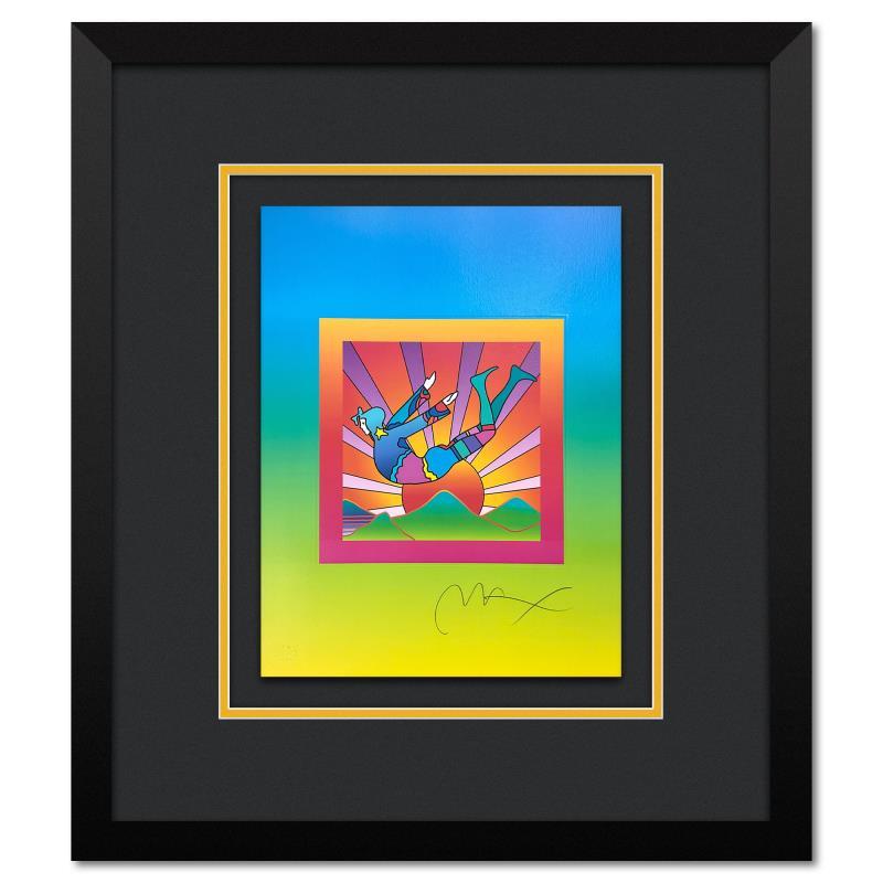 Cosmic Flyer With Sun on Blends Ver II by Peter Max For Auction ...