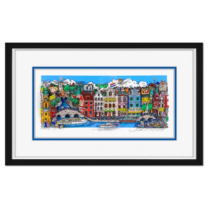 Alluring Amsterdam by Charles Fazzino For Auction - 271292 | Qart.com